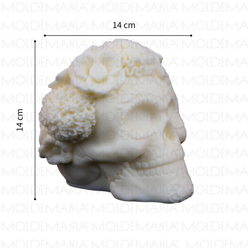 Molde Catrina Calavera Jumbo 3D – Moldemanía