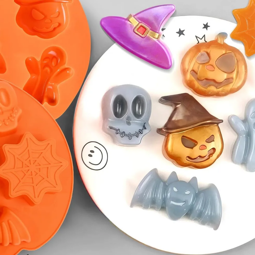 Molde Calabaza Halloween 7 Figuras – Moldemanía