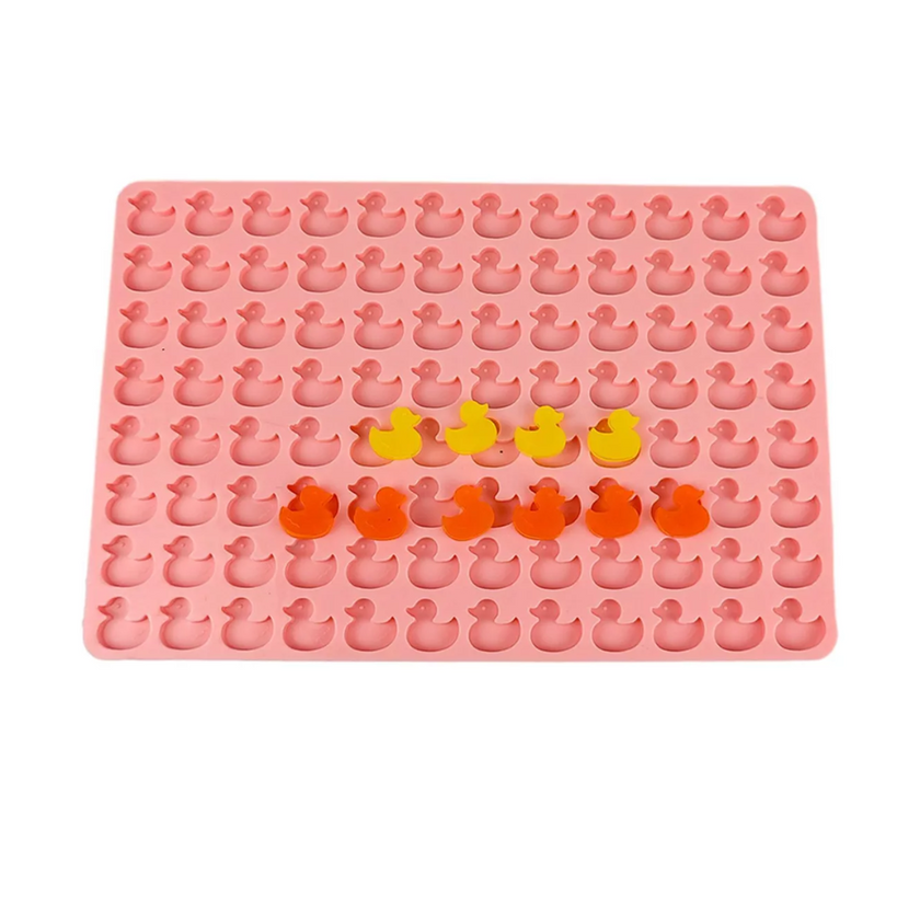 Molde 96 mini patitos de silicón para reposteria – Moldemanía