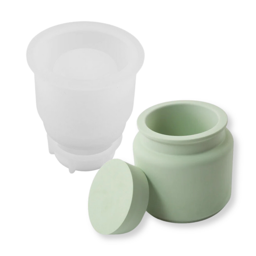 Molde para tarros grandes con tapa de silicón - Moldemanía