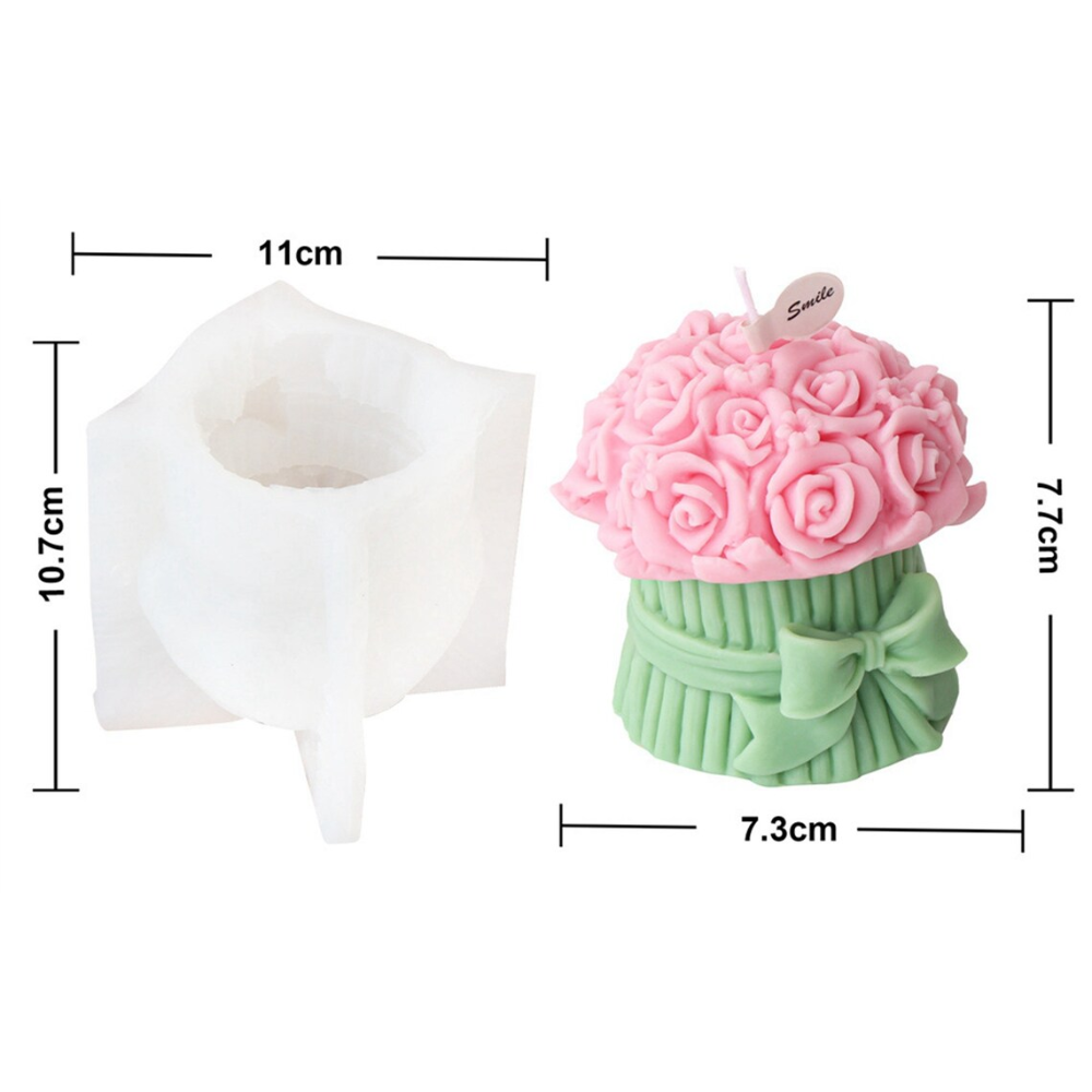 Molde Ramo Rosas 3D – Moldemanía